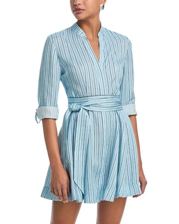Alice + Olivia Lucy Roll Cuff Mini Dress