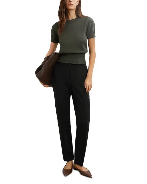 REISS Gabriel Tapered Pants - Black