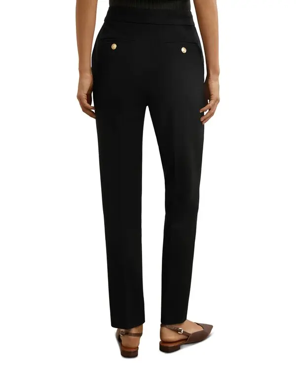 REISS Gabriel Tapered Pants - Black