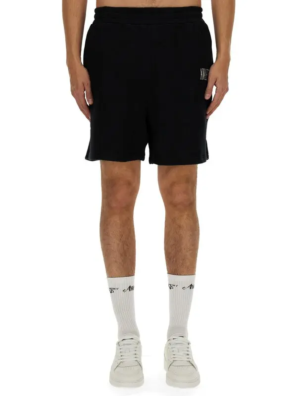 AWAKE NY Bermuda With Logo - Black