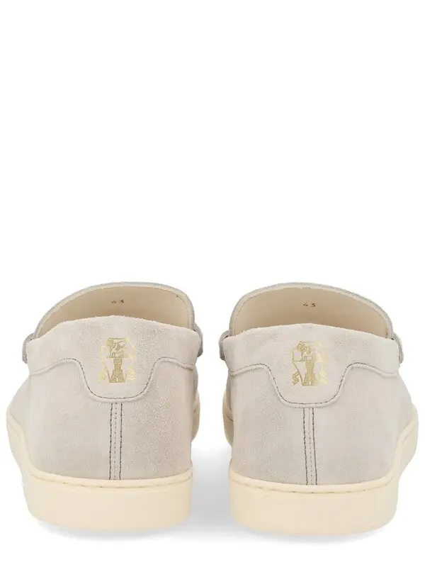 Brunello Cucinelli Suede Loafer - Grey