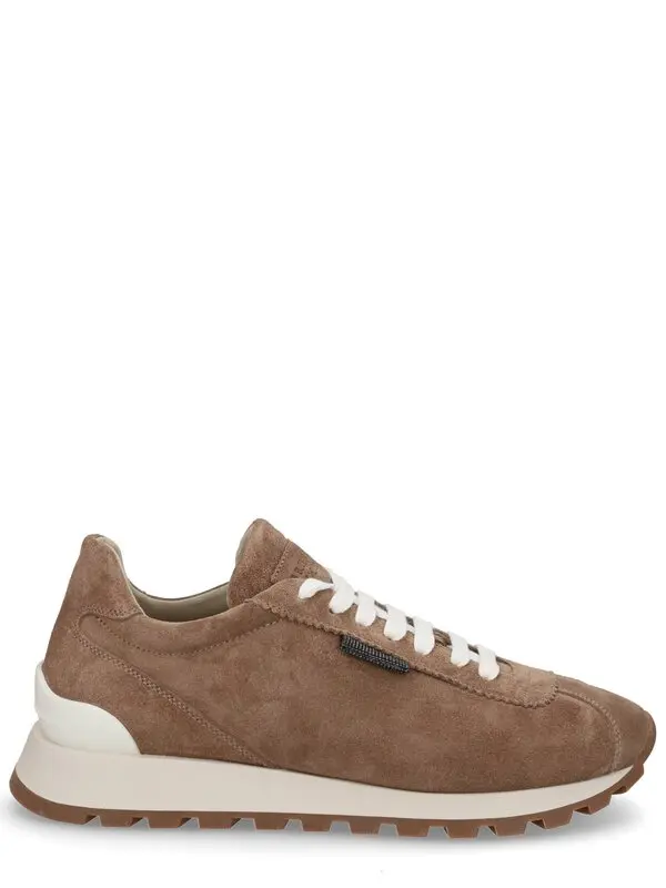 Brunello Cucinelli Suede Sneakers - Brown
