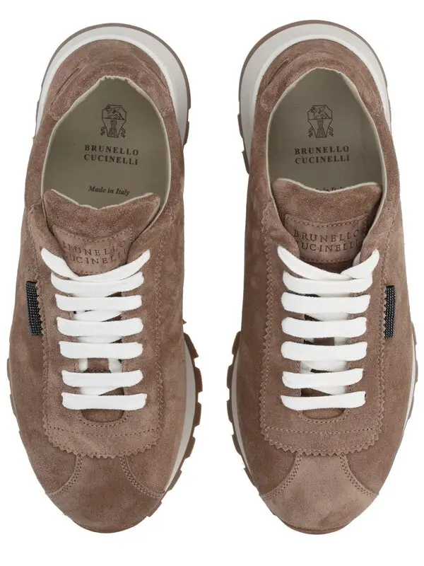 Brunello Cucinelli Suede Sneakers - Brown