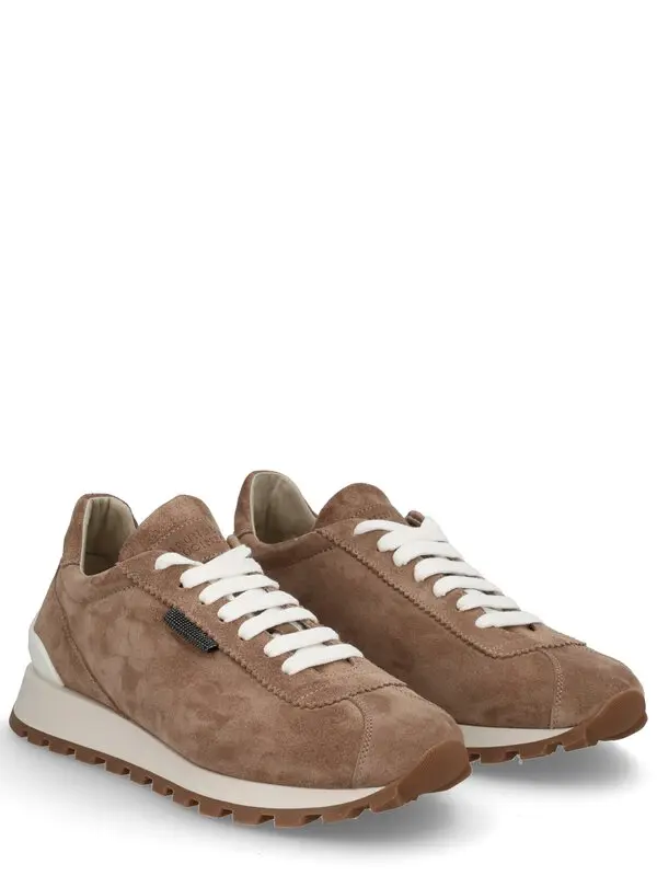 Brunello Cucinelli Suede Sneakers - Brown