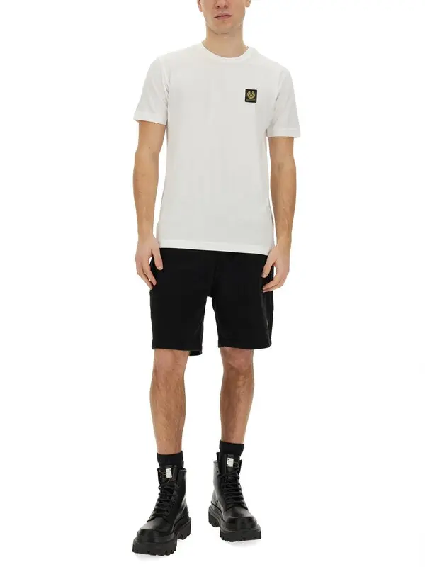 Belstaff T-shirt With Logo Patch - White