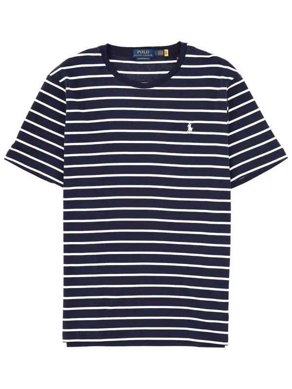 Polo Ralph Lauren Striped Logo T-shirt - Blue