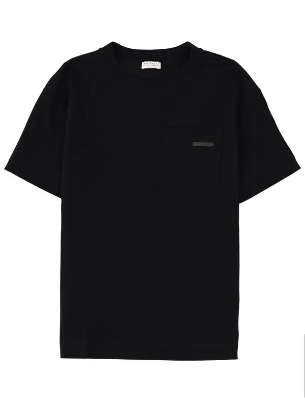 Brunello Cucinelli T-shirt With Pocket - Black