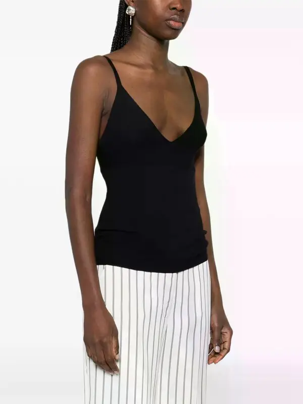 P.a.r.o.s.h V-neck Ribbed Knit Top