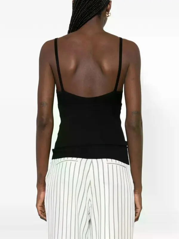 P.a.r.o.s.h V-neck Ribbed Knit Top