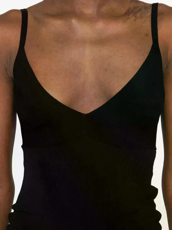 P.a.r.o.s.h V-neck Ribbed Knit Top