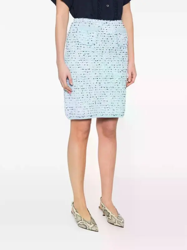 N°21 Elasticated Hem Knitted Skirt