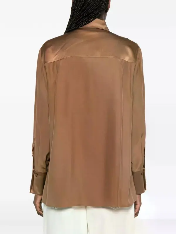 JOSEPH Silk Shirt - Brown