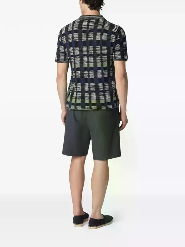 Missoni Check-pattern Buttoned Polo Shirt