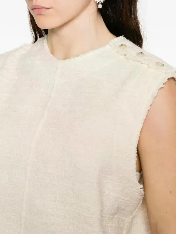N°21 Buttoned Sleeveless Blouse