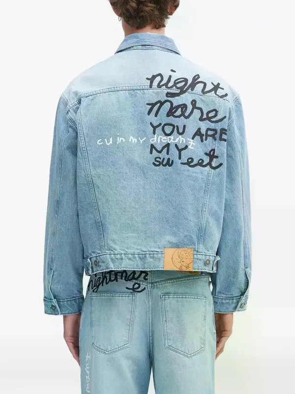 SKY HIGH FARM WORKWEAR Printed Denim Trucker Jacket