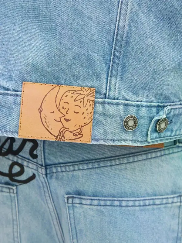 SKY HIGH FARM WORKWEAR Printed Denim Trucker Jacket