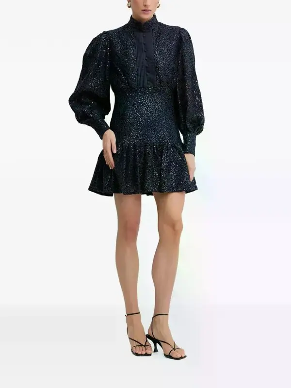 Bardot Remy Sequin-embellished Mini Dress With Ruffled Detail