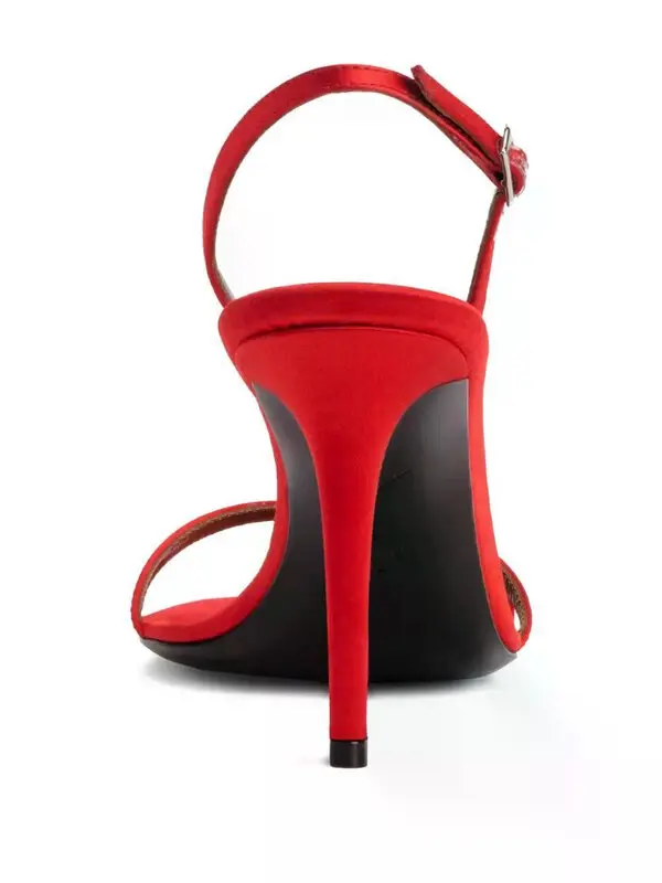 GIUSEPPE ZANOTTI Lena Embellished Stiletto Sandals - Red