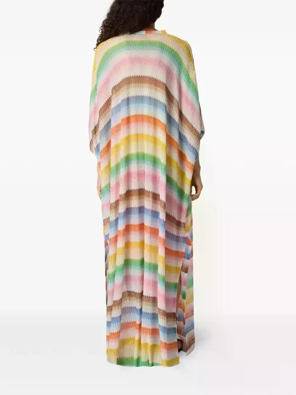Missoni V-neck Zigzag-motif Cover-up - Neutrals