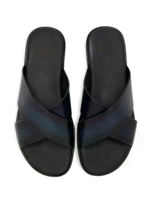 Magnanni Criss-cross Strap Sandals - Blue