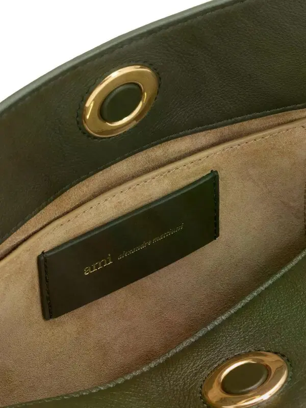 AMI Paris Carrousel Leather Shoulder Bag