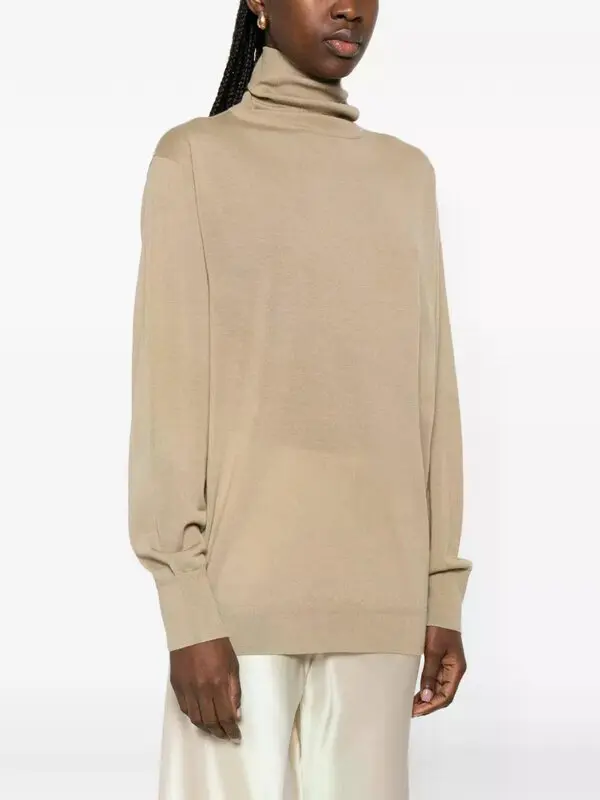 TOTEME Roll Neck Sweater - Neutrals