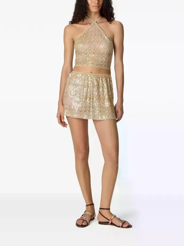 Missoni Sequin-embellished Mini Skirt