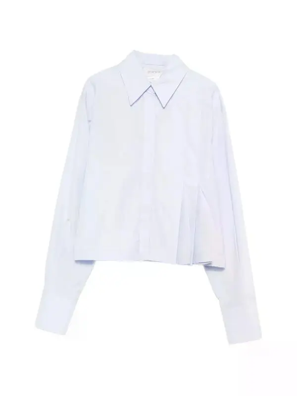 Sportmax Pleated Front Cropped Shirt