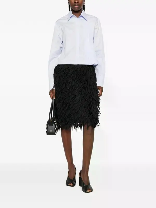 Sportmax Pleated Front Cropped Shirt