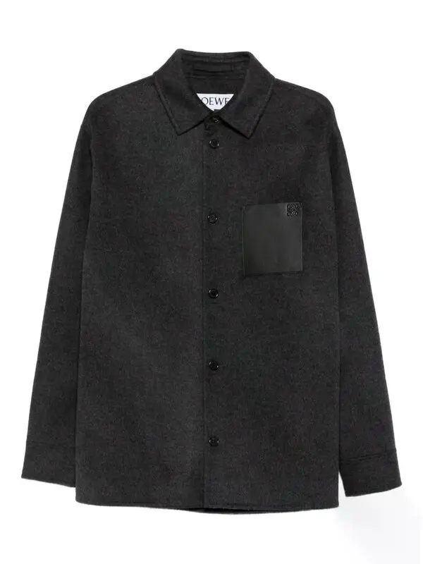 Loewe Pocket-detail Overshirt - Grey