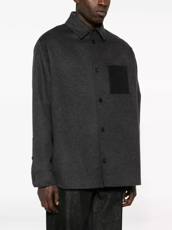 Loewe Pocket-detail Overshirt - Grey