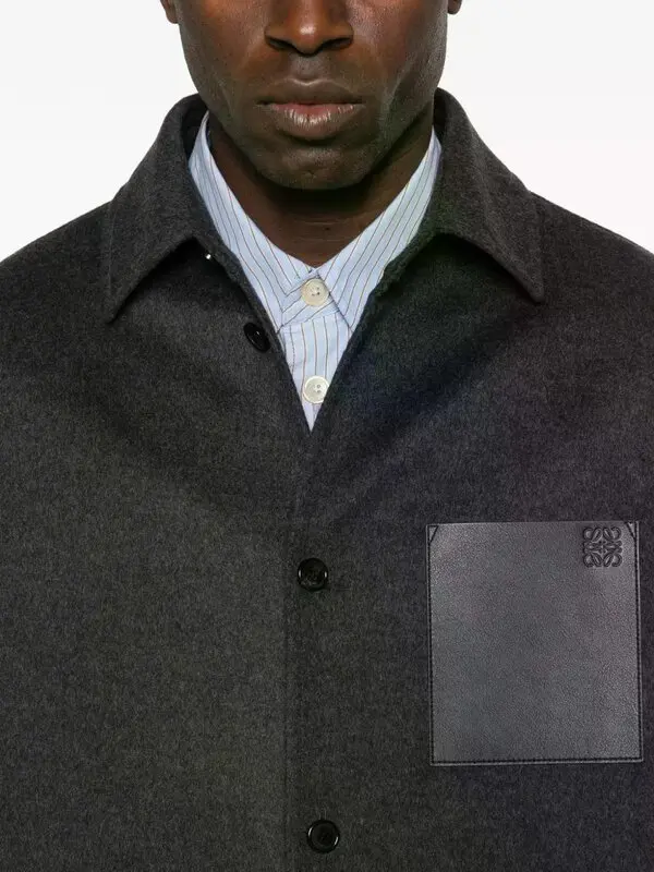 Loewe Pocket-detail Overshirt - Grey