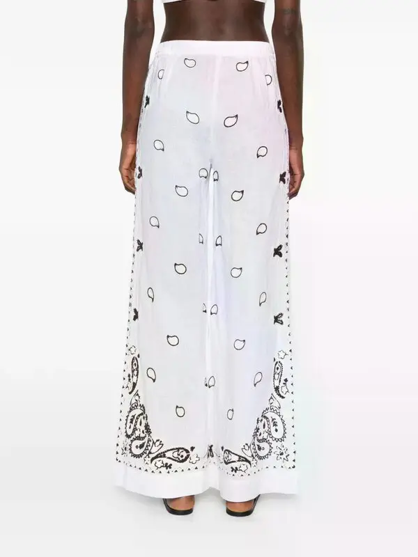 P.a.r.o.s.h Embroidered Wide-leg Trousers