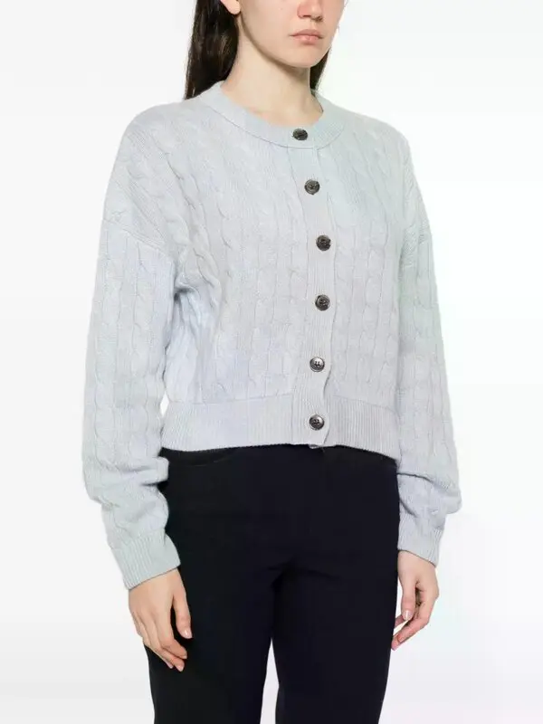 LISA YANG Cassie Cable-knit Buttoned Cardigan