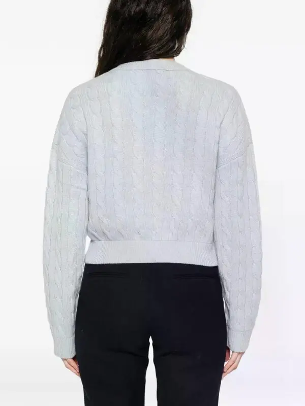 LISA YANG Cassie Cable-knit Buttoned Cardigan