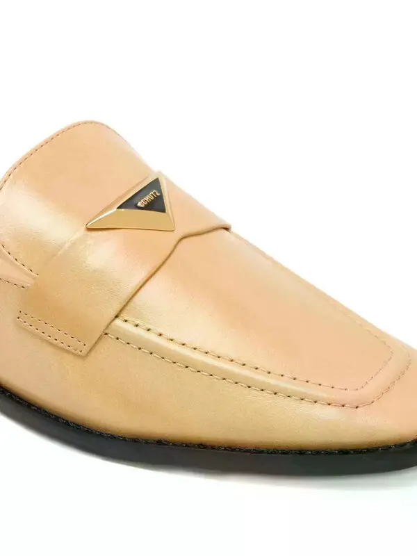 Schutz Triangle-plaque Loafers - Neutrals