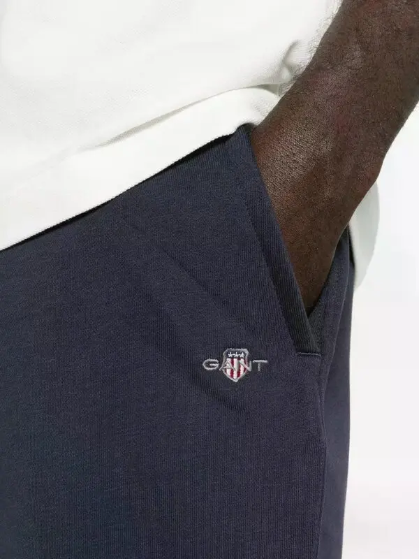Gant Drawstring Track Shorts - Blue
