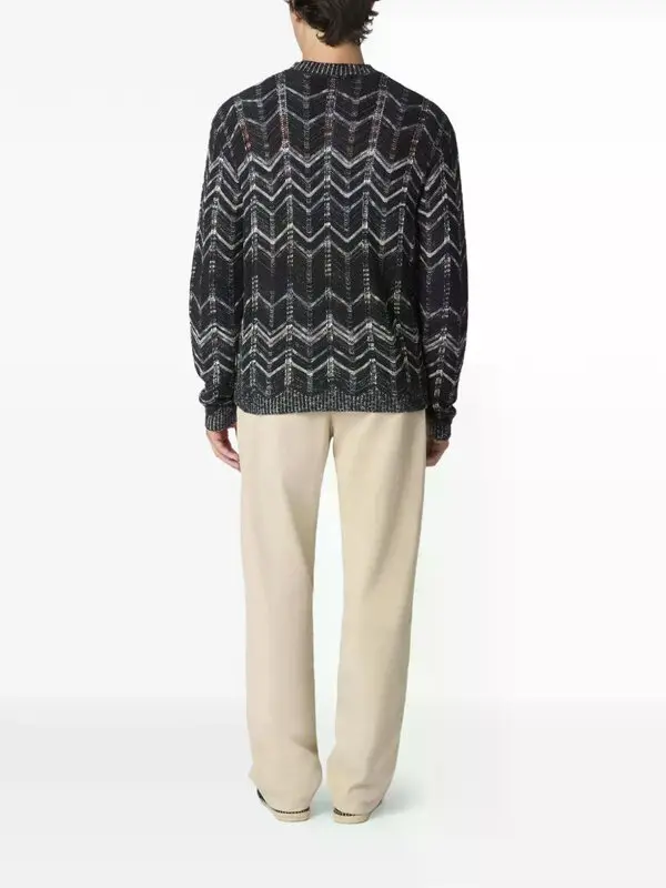 Missoni Chevron Ribbed-trim Cardigan