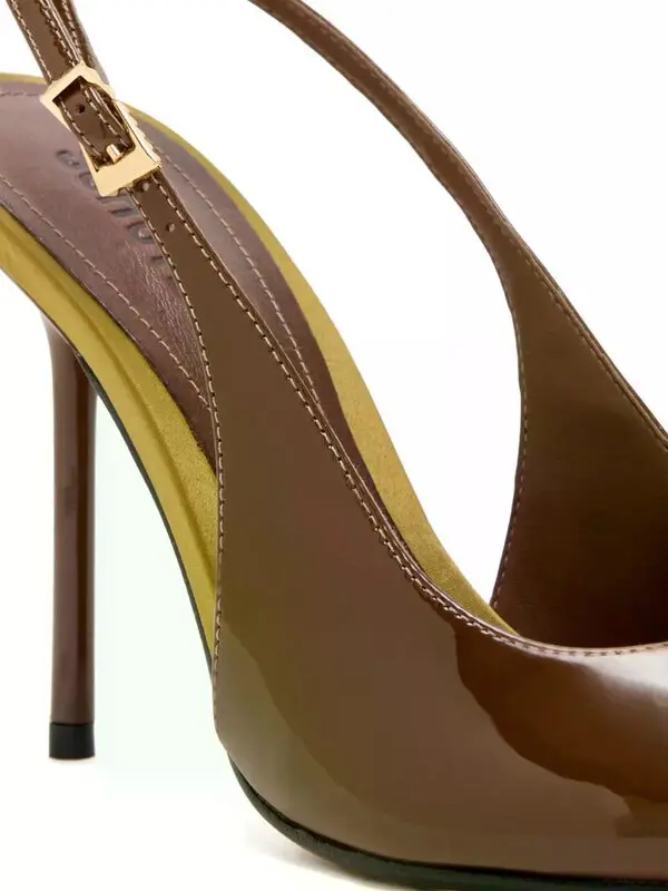 Schutz Leona Pointed Buckle Pumps