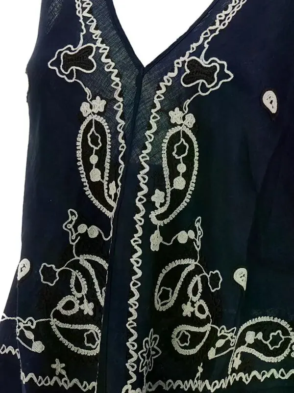 P.a.r.o.s.h Embroidered Linen Top