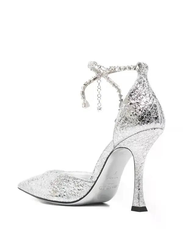 JIMMY CHOO Stevie Metallic Heeled Pumps