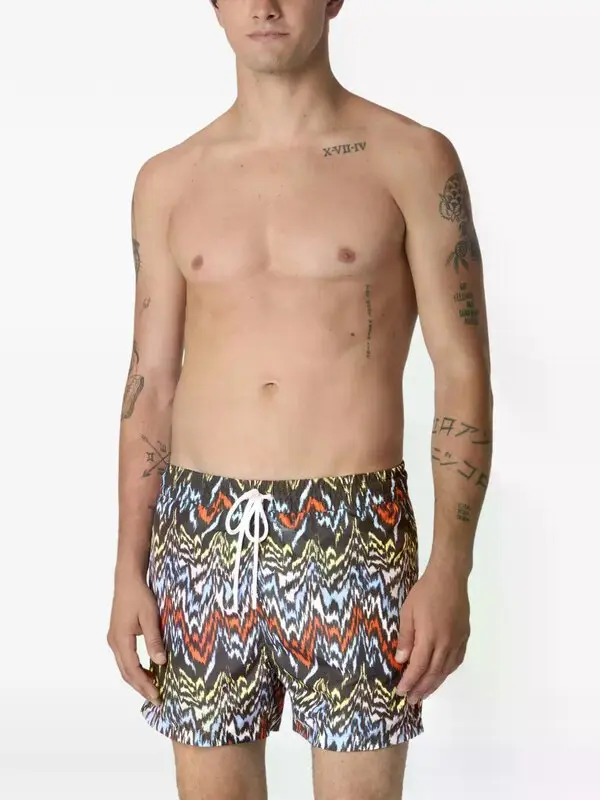 Missoni Zigzag-pattern Swim Shorts - Black