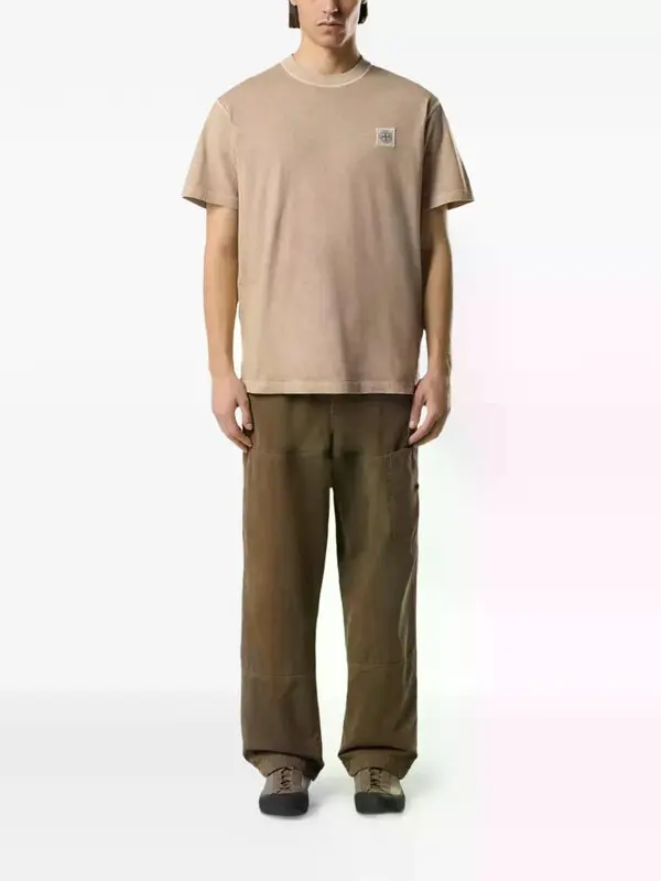 Stone Island Logo-patch T-shirt - Neutrals