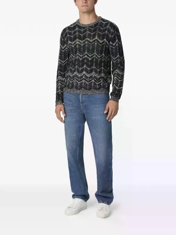 Missoni Chevron Pattern Crew-neck Sweater