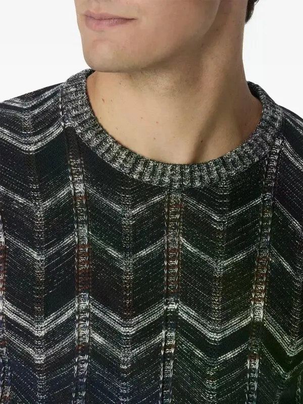 Missoni Chevron Pattern Crew-neck Sweater