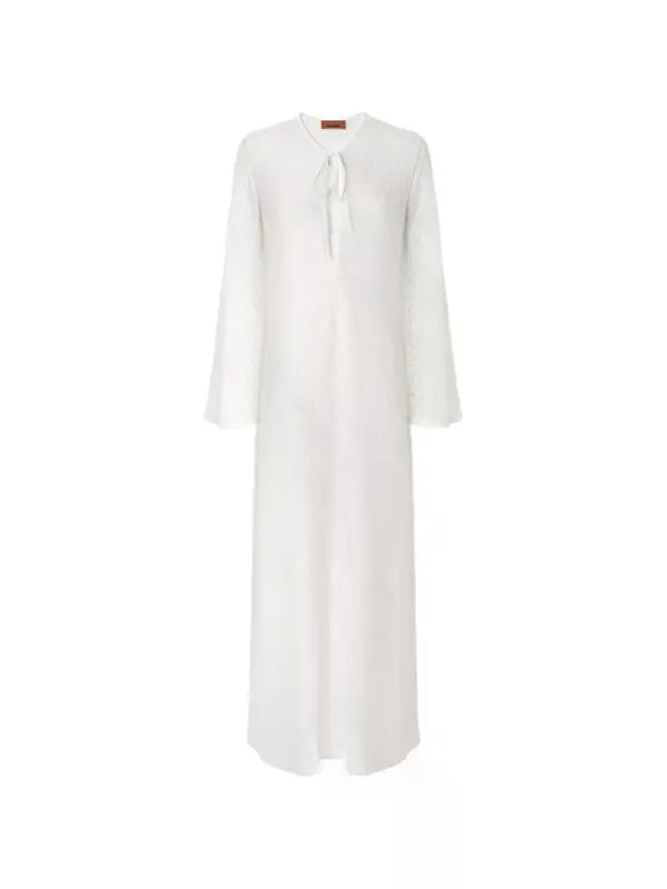 Missoni Spiderweb-motif Beach Dress - White