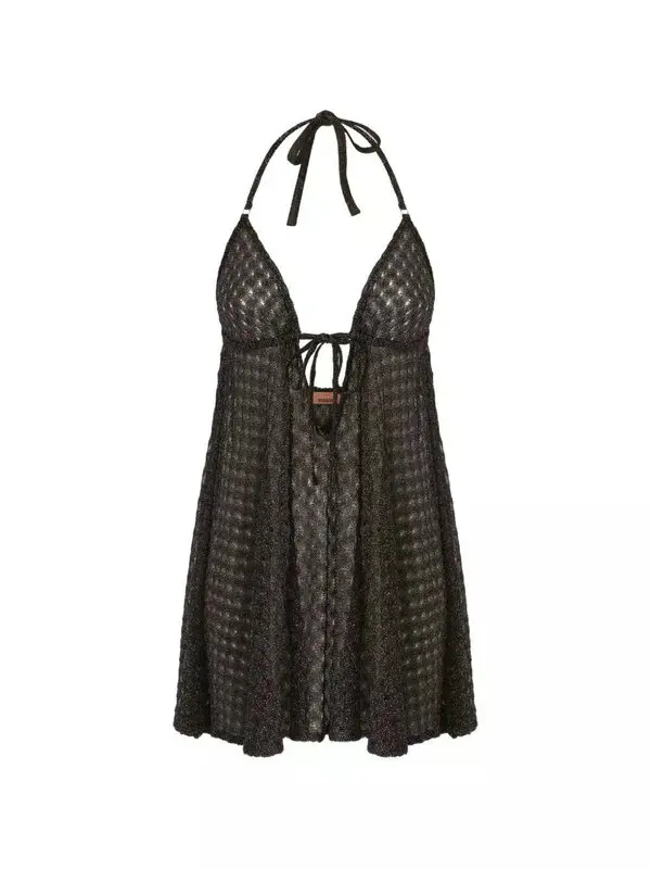 Missoni Spiderwebmotif Beach Dress - Brown