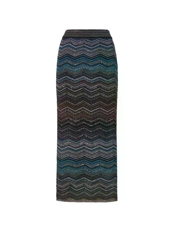 Missoni Chevron-pattern Maxi Skirt