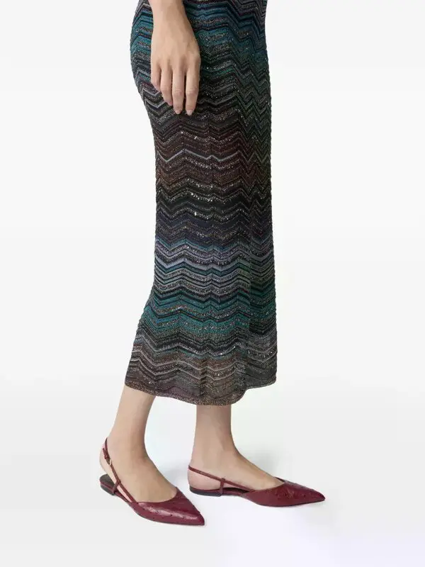 Missoni Chevron-pattern Maxi Skirt
