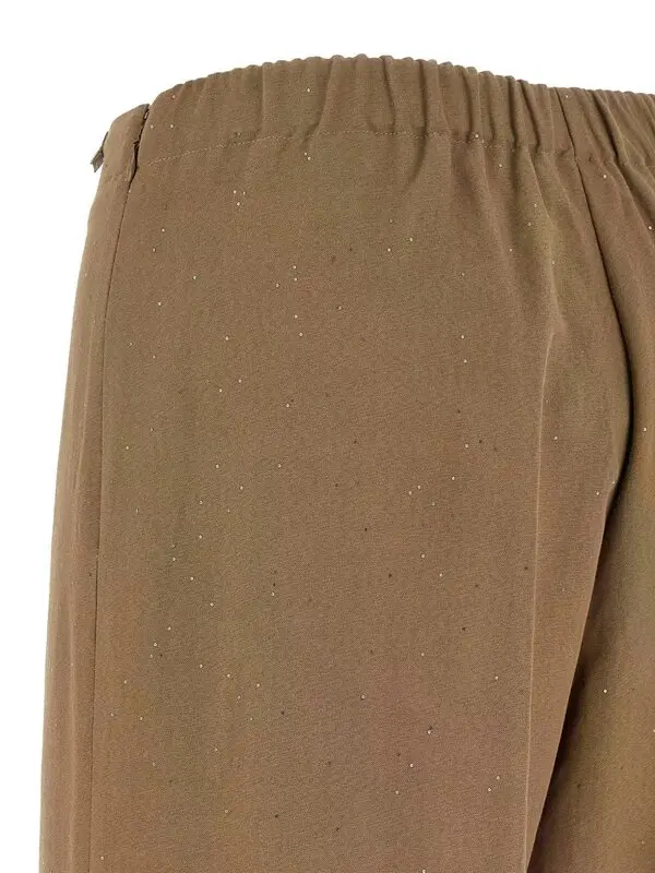 Herno Sequin Embellished Trousers - Brown